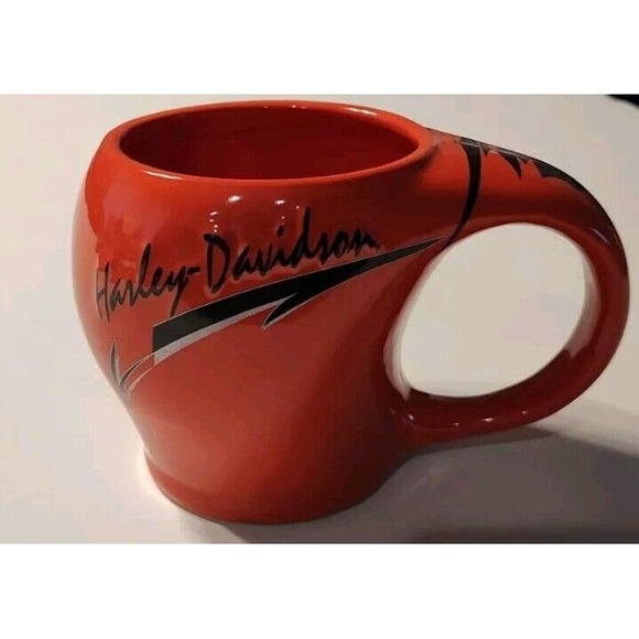 Dining | Harley Davidson Wide Mouth Gas Tank Orange 16oz Mug ...